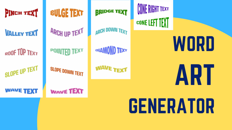 Free Word Art Generator, Arch Text, Bridge Text, And More