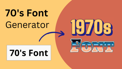 70s Font Generator: FREE Editable 70s Text Effects