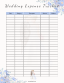 Free Printable Wedding Expense Tracker Template