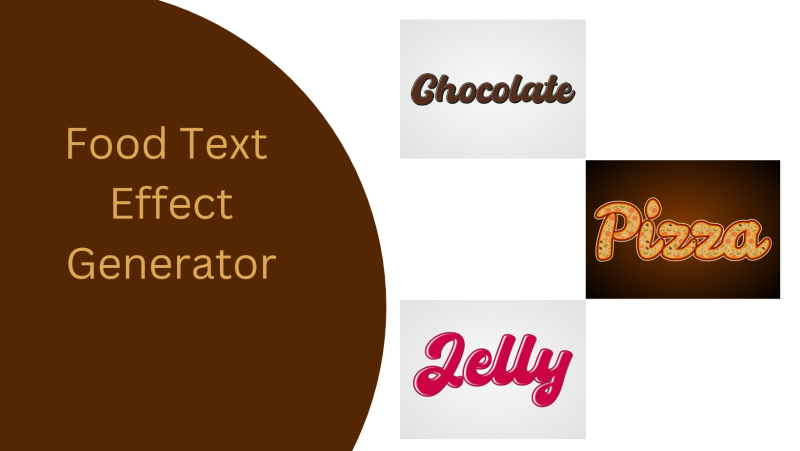 Free Editable Food Text Effect Generator