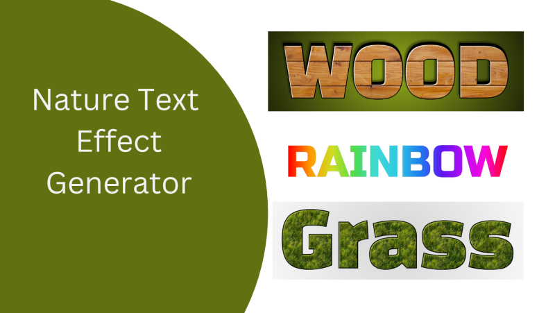 Free Editable Nature Text Effect Generator